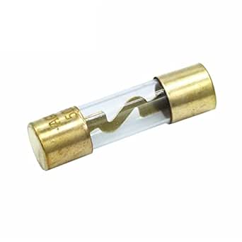 ELTOX Fuse 5Pcs 10 * 38MM Gold Plated Glass Fuse Fuses Pack Car Audio ...