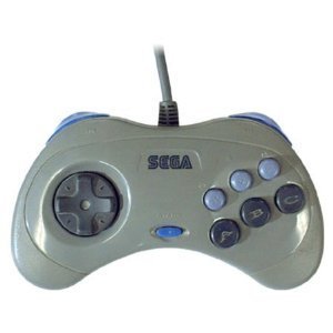 Amazon.com: Reprint Sega Saturn Control Pad for PlayStation2 "gray ...