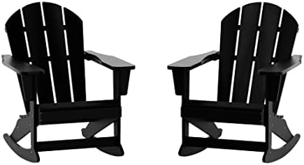 Amazon.com : WO Home Furniture Patio Rocking Chair Classic Outdoor HDPE ...
