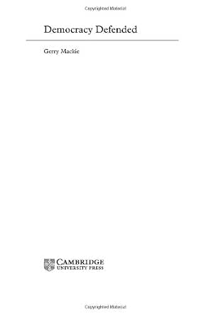 Democracy Defended (Contemporary Political Theory) eBook : Mackie ...