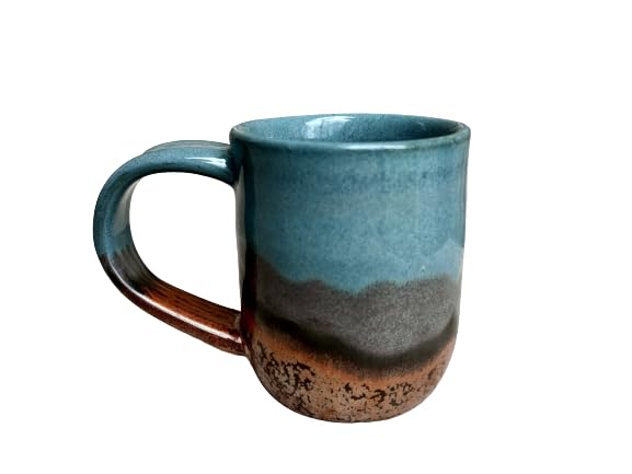 Amazon.com: Pottery Coffee Tea Mug, 8 fl. oz., Handmade Stoneware ...