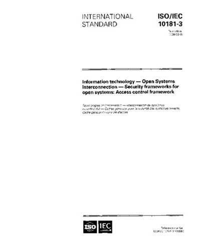 ISO/IEC 10181-3:1996, Information technology - Open Systems ...