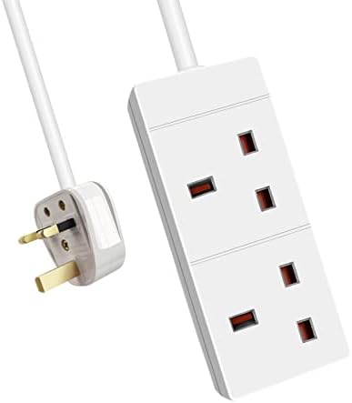 Masterpart 2 Gang Socket Mains Power Electrical Extension Lead 5 Metre ...