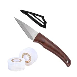 HASTHIP® Grafting Tool & 2 Rolls Grafting Tape-Wooden Handle Stainless ...