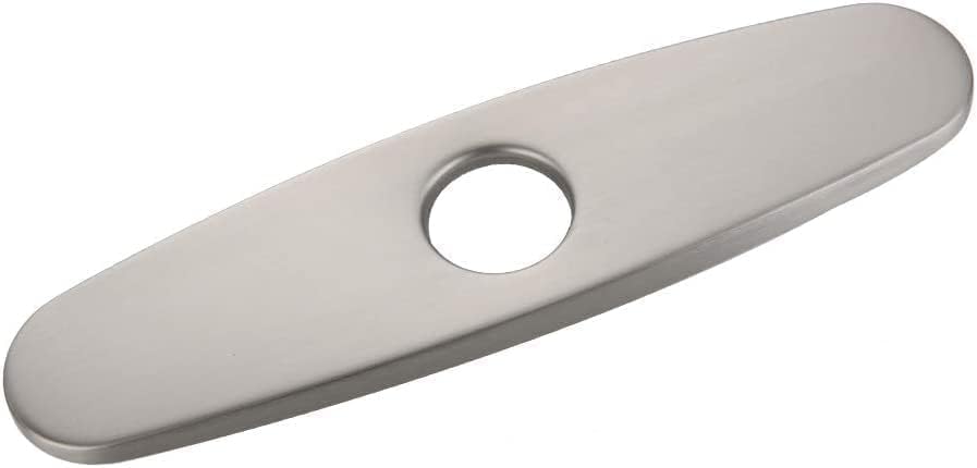 Kitchen Sink Faucet Hole Cover, Deck Plate Escutcheon- 1 or 3 Hole Long ...