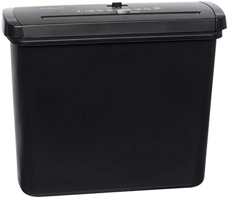 WHSmith Black 7 Litre Bin Straight Cut A4 Paper Shredder Mains Operated ...