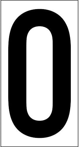 Amazon.com: 3.5" Vinyl Number Stickers of Number 0, 50-pk. - Permanent ...