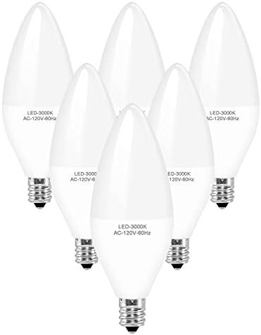 Amazon.com: Vinaco E12 LED Bulb, 2 Pack E12 Candelabra Bulb 40 Watt ...