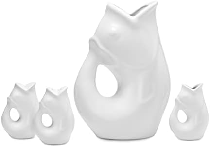 Amazon.com: Gurgle Pot Fish Pitcher Collection - Set of 4. Includes ...