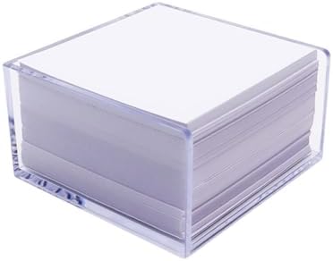 Amazon.com : Non Sticky Notes with Memo Holder 3x3 Inch White Blank ...