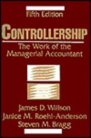Controllership: The Work of the Managerial Accountant: 9780471117353 ...