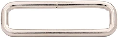 Amazon.com: Metal Silvery Rectangle Buckle 2" X 0.4" Inside Dimension ...