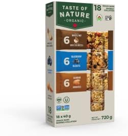 Amazon.com: Taste of Nature Organic Brazil Nut Snack Bar - Healthy ...
