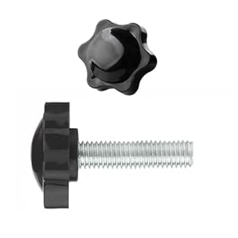QIRUIRED 4Pcs M10 x 100mm Star Clamping Knob Grip Thumb Screw Head ...