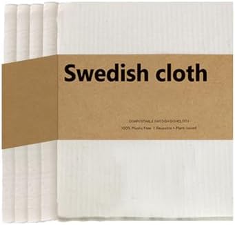 Movstriker 5 Pack Swedish Dishcloth Eco-Friendly Reusable Dish Cloths ...
