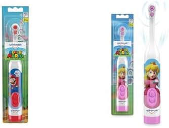 Amazon.com: Spinbrush Super Mario Kid’s Electric Battery Toothbrush ...