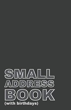 Amazon.com: Small Address Book: A Pocket Size Address and Phone Book ...