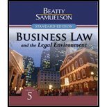Business Law and the Legal Environment by Beatty, Jeffrey F., Samuelson ...