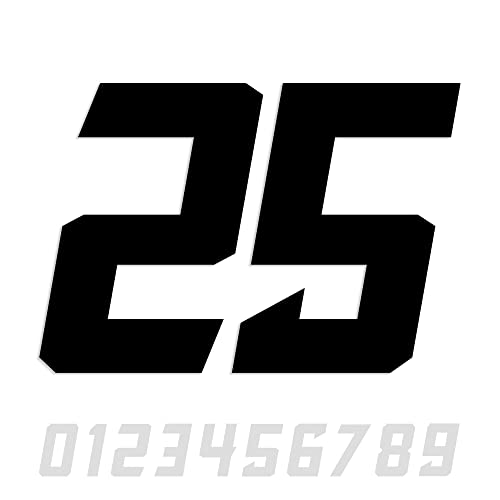 Amazon.com: Racing Numbers Vinyl Decal Stickers | Track Drag Strip ...