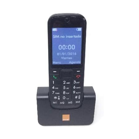 Teléfono inalámbrico de sim Adoc K1 Gama 301 BLK 01 ORG 20 : Amazon.es ...