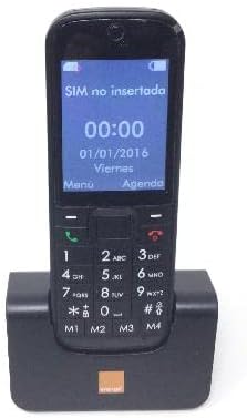 Teléfono inalámbrico de sim Adoc K1 Gama 301 BLK 01 ORG 20 : Amazon.es ...
