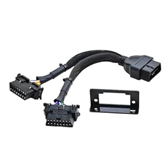 Amazon.com: iKKEGOL Underdash OBD2 Splitter Y Cable, 1 Male to 2 Female OBDII Harness Adapter ...