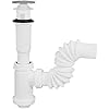 Fleximatic 2218A Céspol para lavabo, flexible, bote chico, con push ...