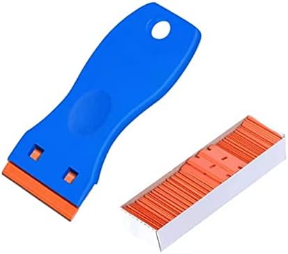 4 Pieces Plastic Razor Scraper Tools with 100 Pieces Plastic Razor ...