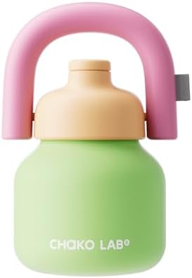 Amazon.com | CHAKO LAB Water Bottle with Straw and Carry Handle | Wide ...