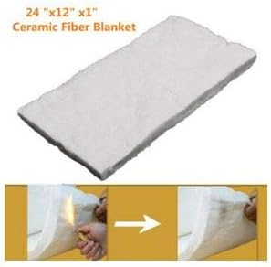 Amazon.com: 1" Thick Insulwool Ceramic Fiber Fire Retardant Blanket ...