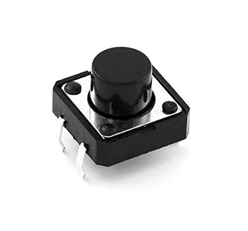Push Button - Tactile/Micro Switch - 12mm - 4 pin - Pack of 2 : Amazon ...