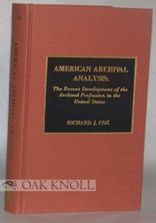 Amazon.com: American Archival Analysis: The Recent Development of the ...