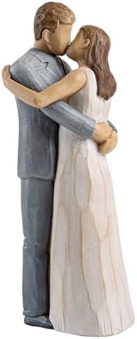 Amazon.com: ShineOnAnegl 8“ Bride and Groom Statue Newlywed Couple ...