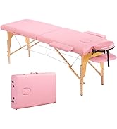 Amazon.com: PrimeZone Portable Massage Table Lash Bed- Height Adjustable 2 Folding Massage Bed ...