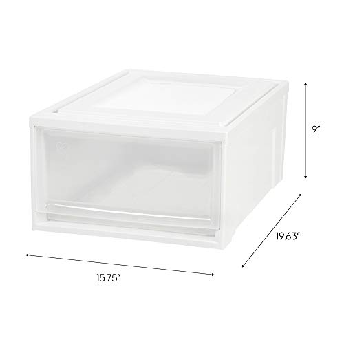 Snapklik.com : IRIS USA 31 Quart Plastic Stackable Medium Box Chest ...