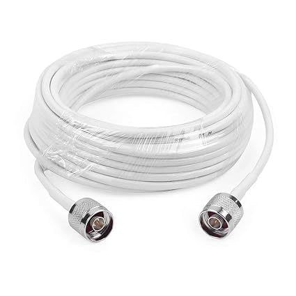 RJ LINK LMR 300 WIRE WITH N MAIL TO MAIL CONNECTOR (15 METER) : Amazon ...