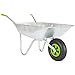 Neo® Wheelbarrow Home Garden Cart Galvanised with Pneumatic Tyre (65L ...