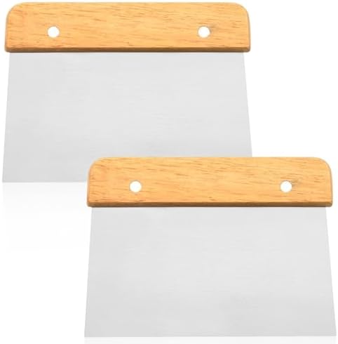LOKBY 2 Stück Teigschaber Edelstahl Teigschneider Teigspachtel ...