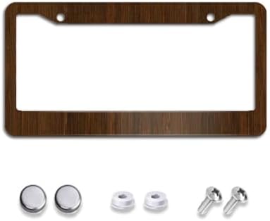 Amazon.com: License Plate Frames Dark Brown Bronze Stainless Steel ...