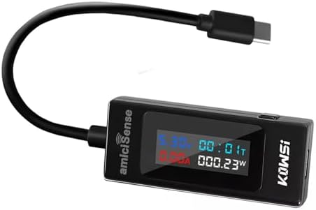 USB Tester Meter, USB C Power Meter, Current Meter, 2-in-1 Digital ...