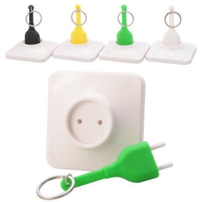 Amazon.com : Unplugged Key Ring Wall Key Holder Keychain Socket ...
