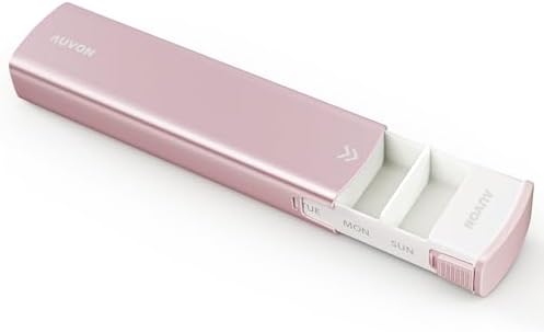 Amazon.com: AUVON Aluminum Alloy Weekly Pill Organizer with Slide ...