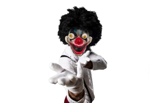 Scary Joker LED Mask – Moving Eyes, 3 Modes LED, ABS, One Size ...