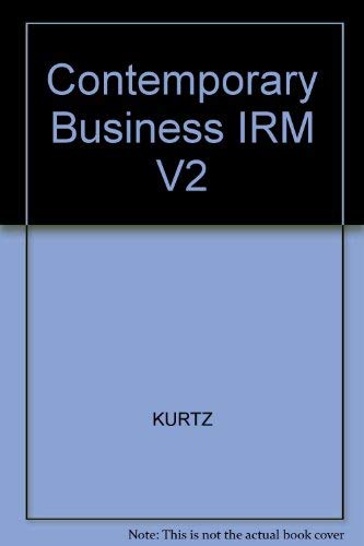 Buy Contemporary Business IRM V2 Book Online at Low Prices in India ...