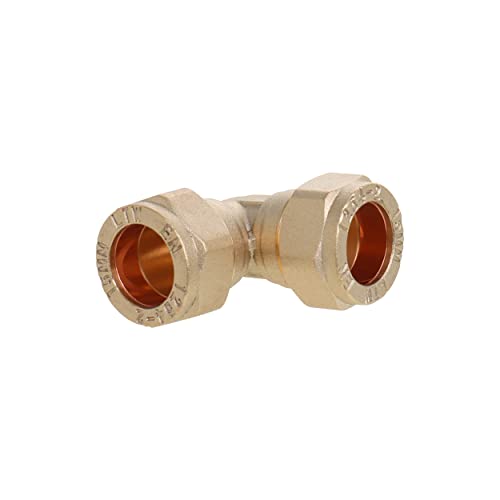 LTWFITTING 15MM OD 90 Degree Compression Elbow, Brass Compression ...
