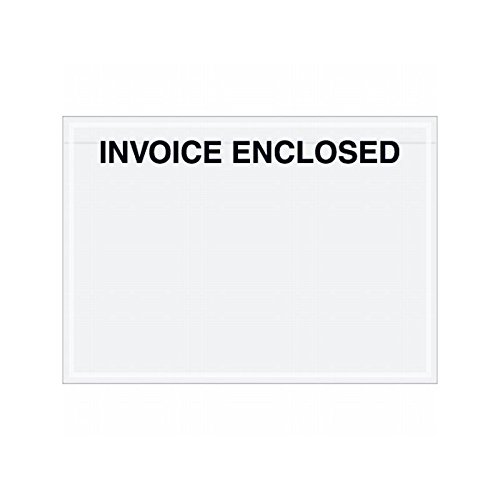 Amazon.com: Box Packaging "Invoice Enclosed" Envelope, 2 Mil Poly ...