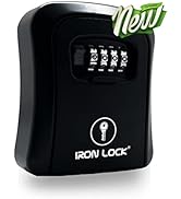 Amazon.com: Iron Lock® Wall Mount Key Lock Box for Keys 4 Digit ...