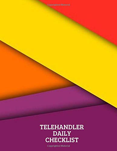 Telehandler Daily Checklist Telescopic Handler Record Log Book ...