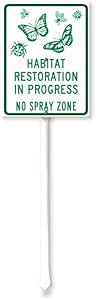 Amazon.com: FemiaD Habitat Restoration In Progress No Spray Zone Yard ...