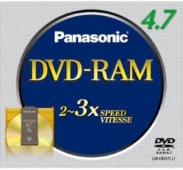 Amazon.com: Panasonic - 2x-3x Rewritable Single-Sided DVD-RAM Disc With ...